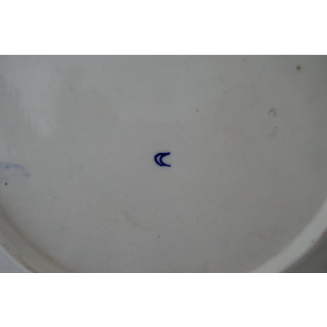 Antique 18th Century Dr Wall Worcester Royal Blue Lily Pattern Plate ...