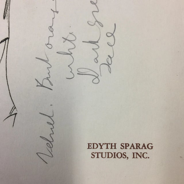 Original Fashion Drawing Edyth Sparag Studios | Chairish