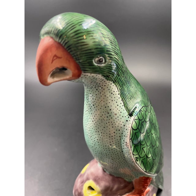 Antique 19th Century Chinese Parrot Figurine | Chairish