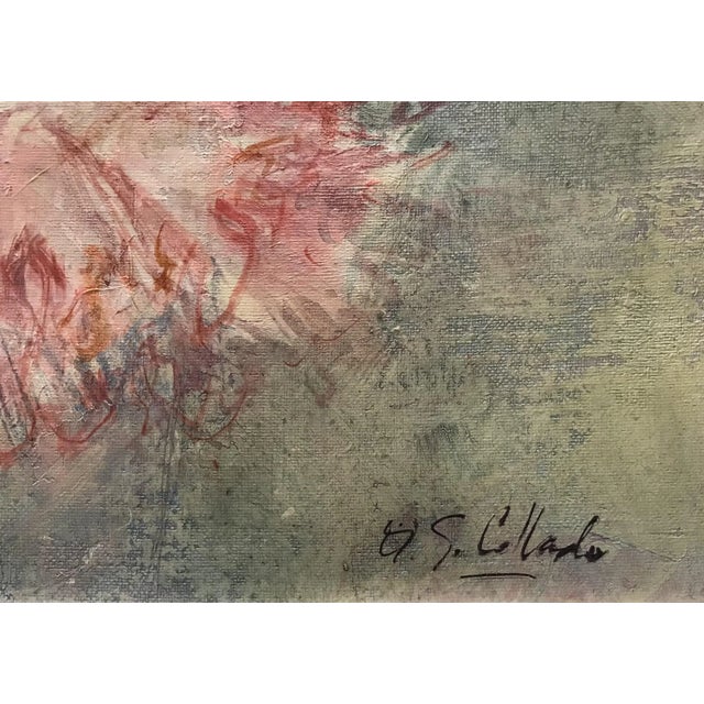 Antonio Gonzalez Collado, Danseuses accoudées à la barre, 1970, Oil on ...