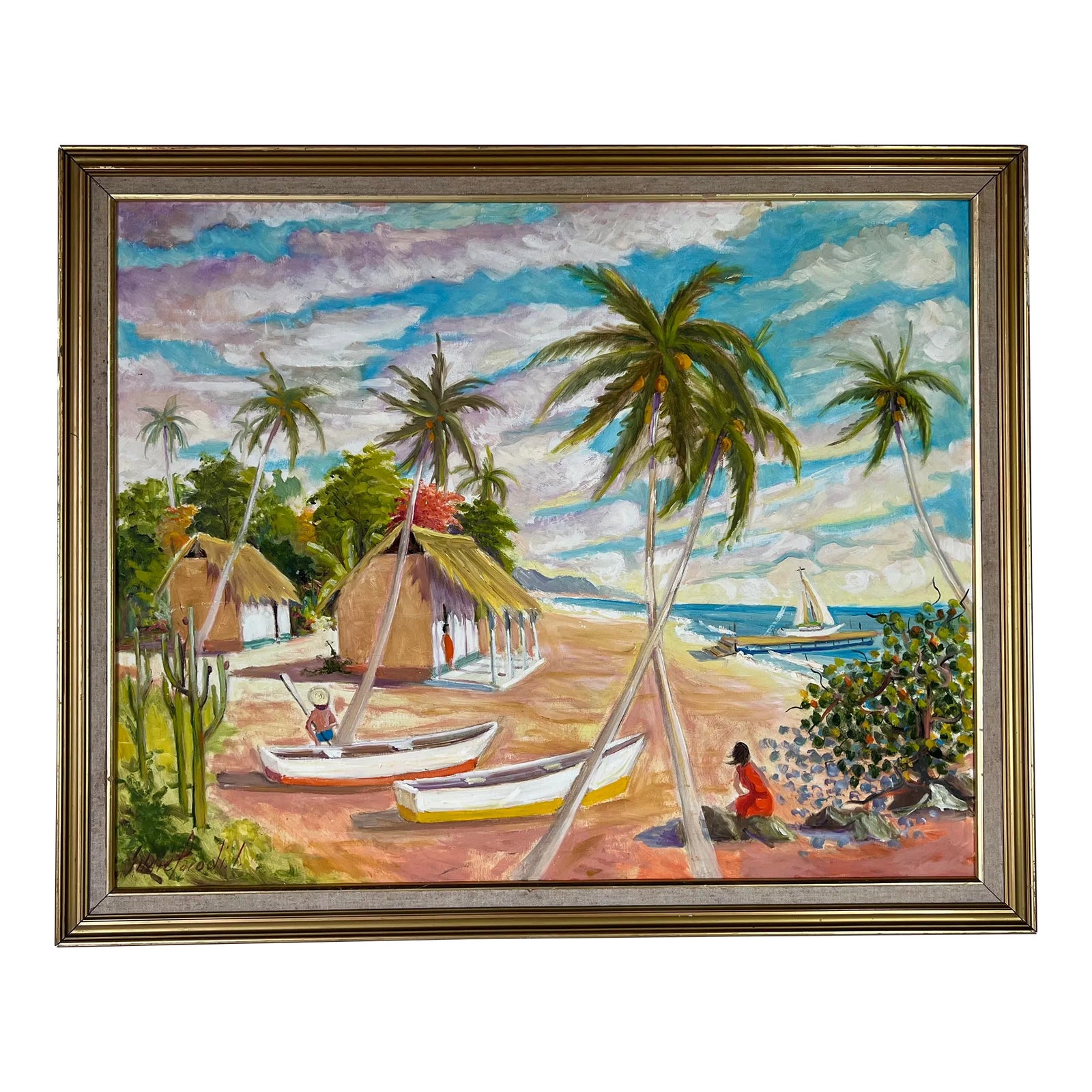 Venezuelan Sildie Parodi I. " Marina " Impressionist Oil Painting ...