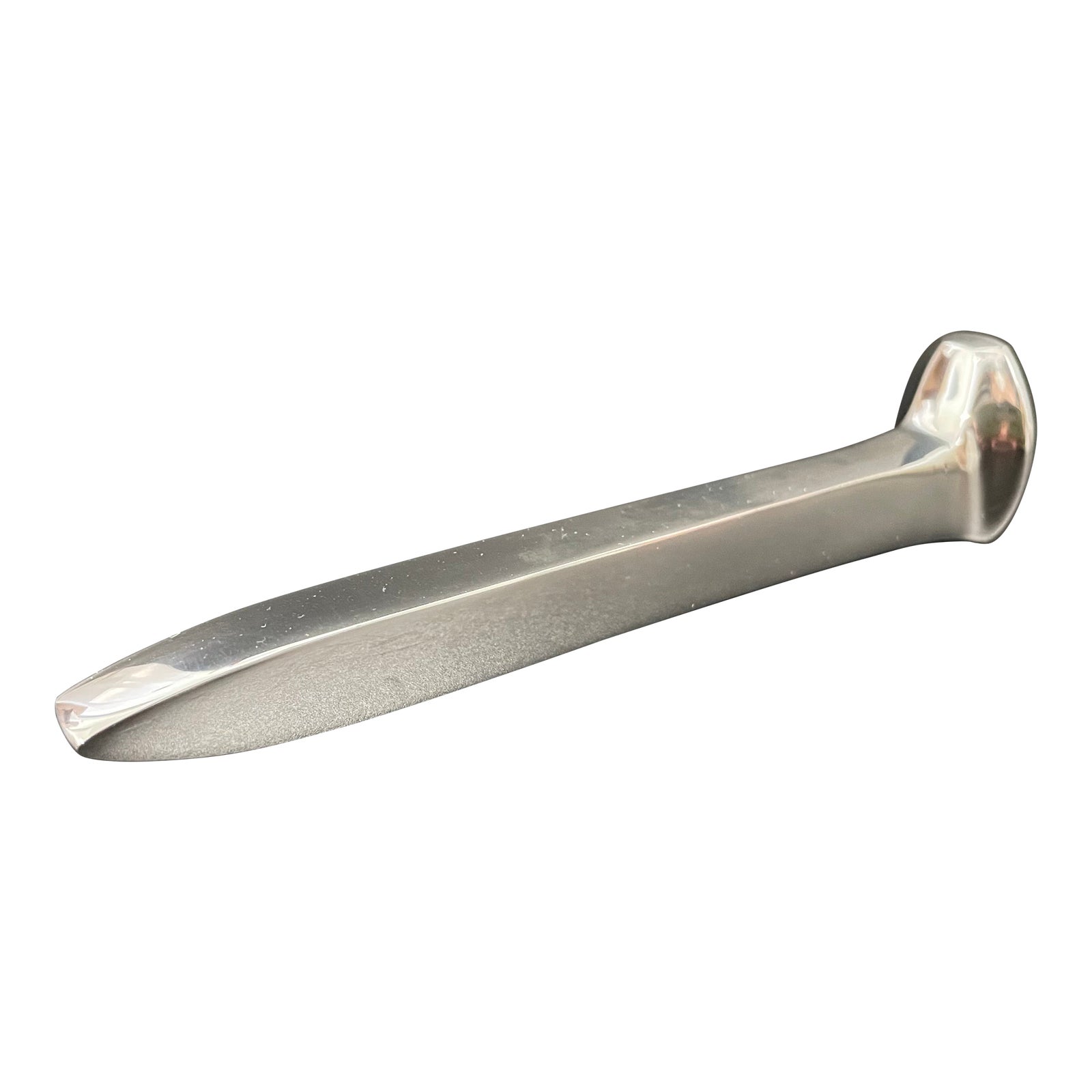 Vintage Chrome Railroad Spike | Chairish