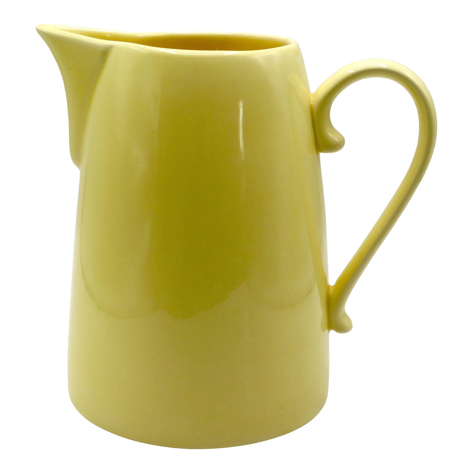 1980s Modern Yellow Beverage Pitcher | Chairish