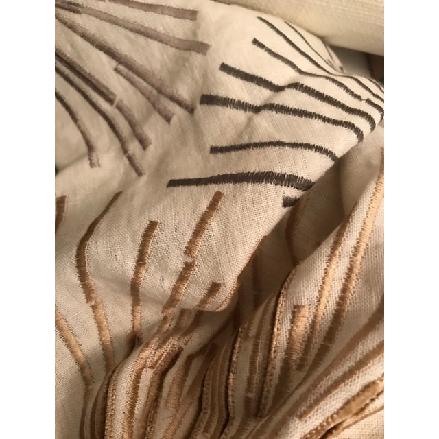 5 Yards Romo Embroidered Linen | Chairish