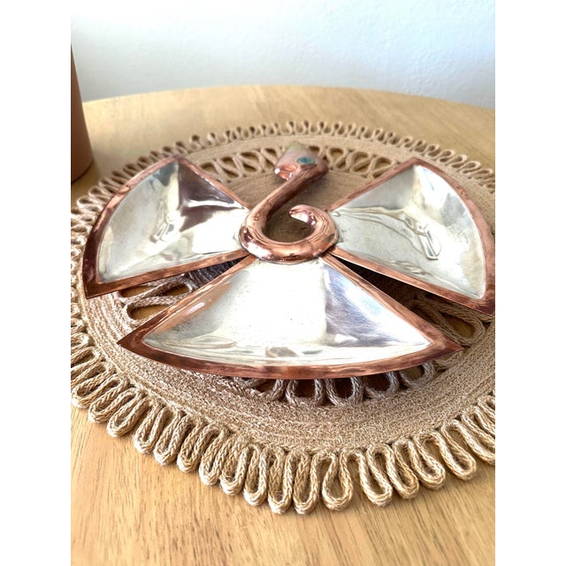 1960s Los Castillo Silver Bird Tray | Chairish
