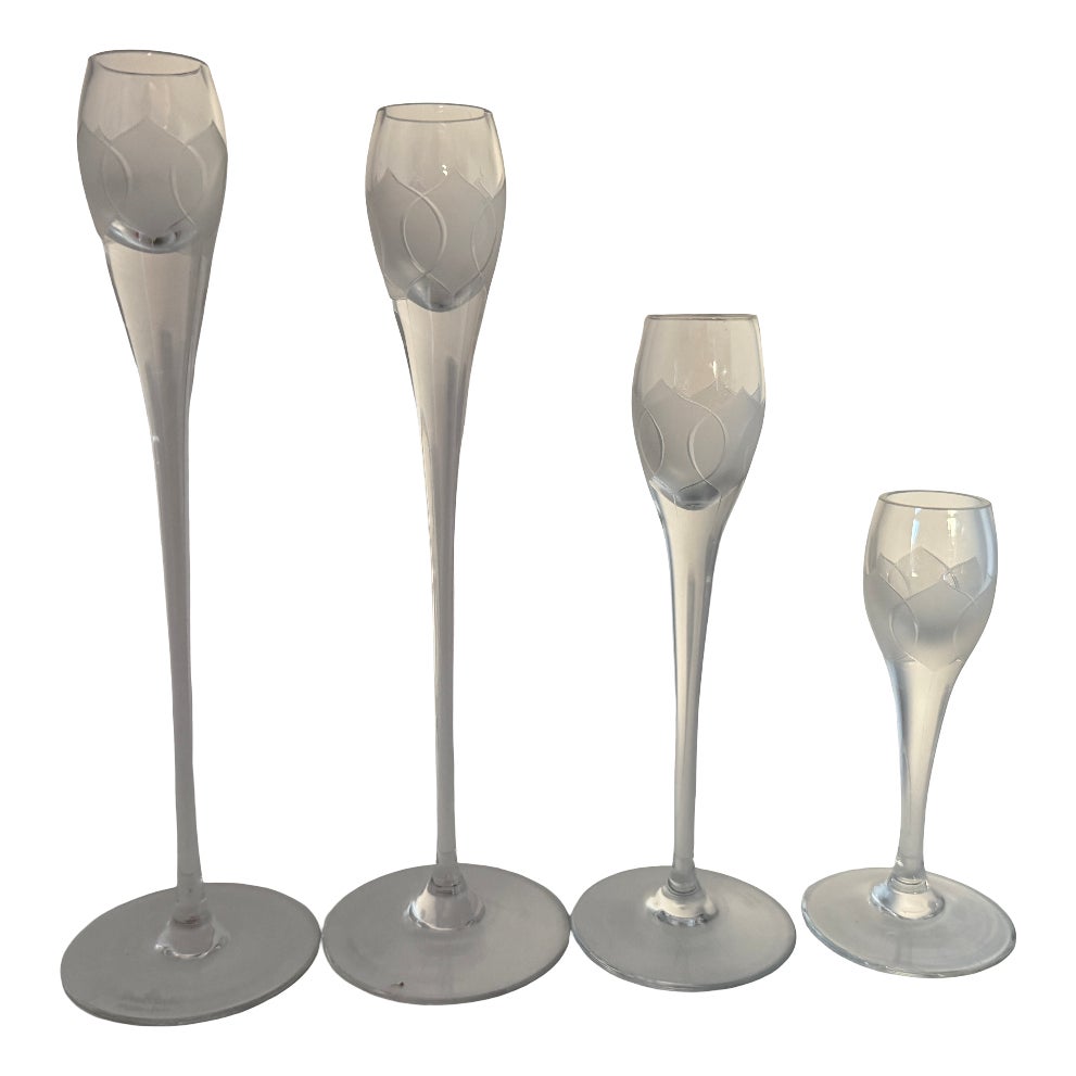 Lotus Relief Candleholders by Richard Latham for Rosenthal, 1970s, Set ...