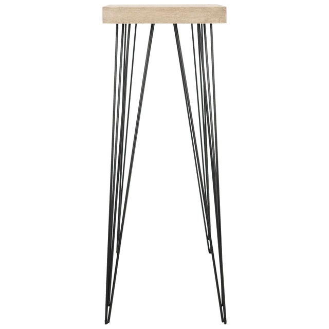 Hairpin Leg Console in Light Brown | Chairish