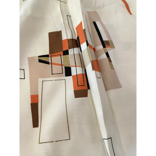 1950s Atomic Mid-Century Modern Drapery Panel | Chairish