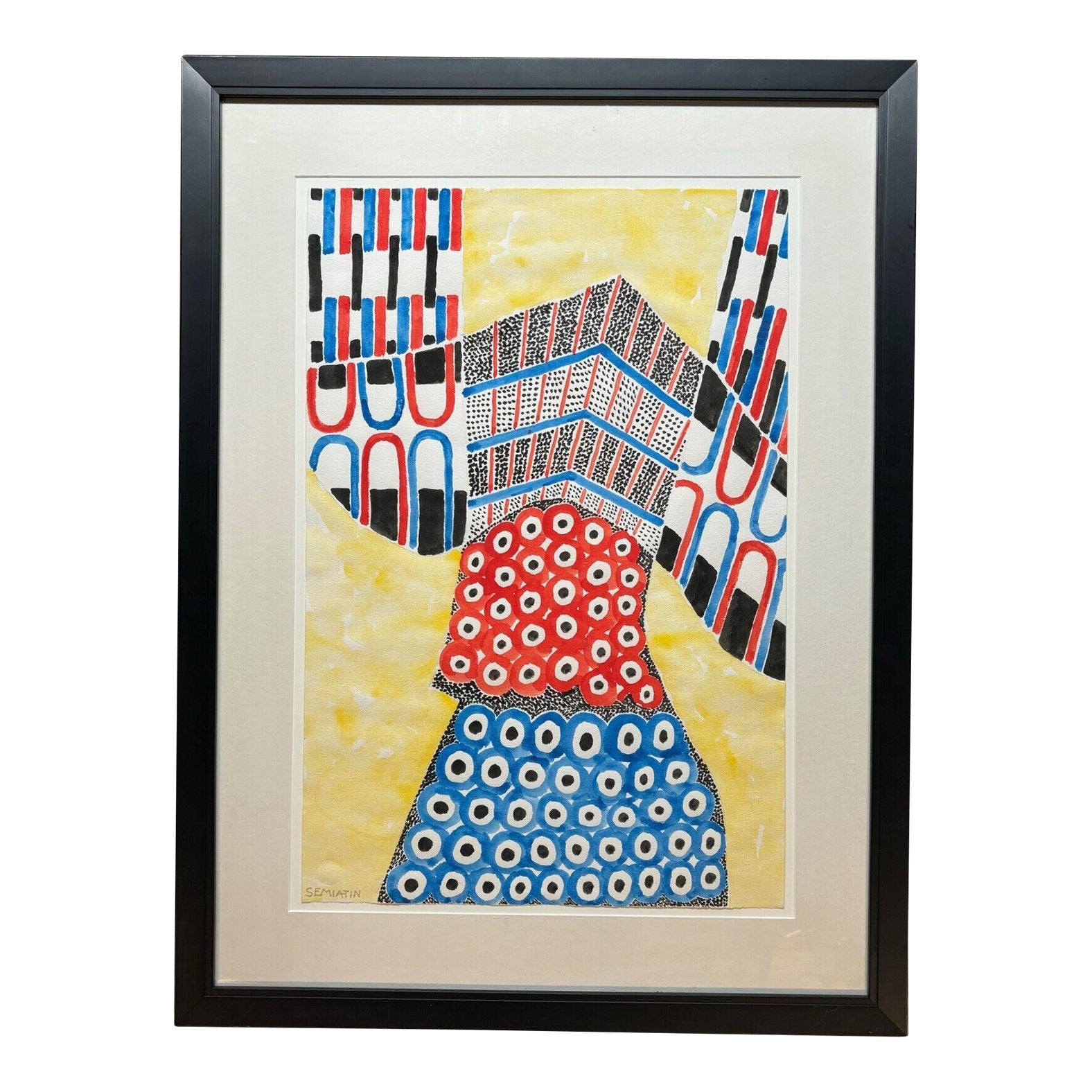 Original Jacob Moses Semiatin Abstract Expressionist Color Field ...