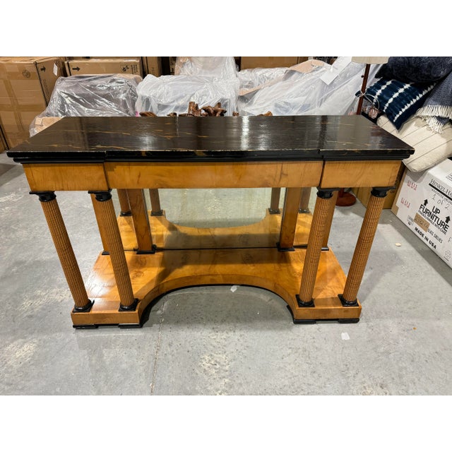 Late 20th Century Antique Biedermeier Console Table | Chairish