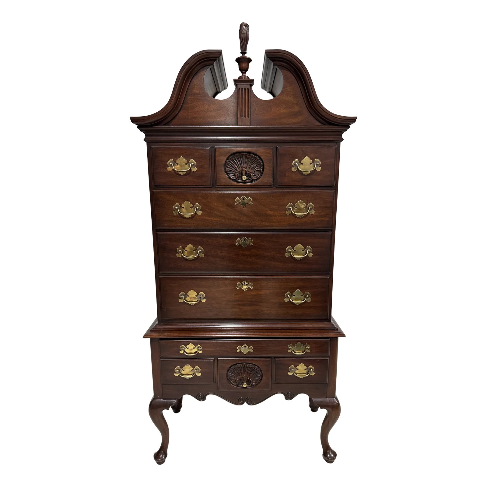Henkel Harris Mahogany Philadelphia Highboy | Chairish
