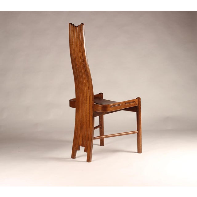 Art Nouveau Oak Steam Bent Dining Chairs, 1915, Set of 4 | Chairish