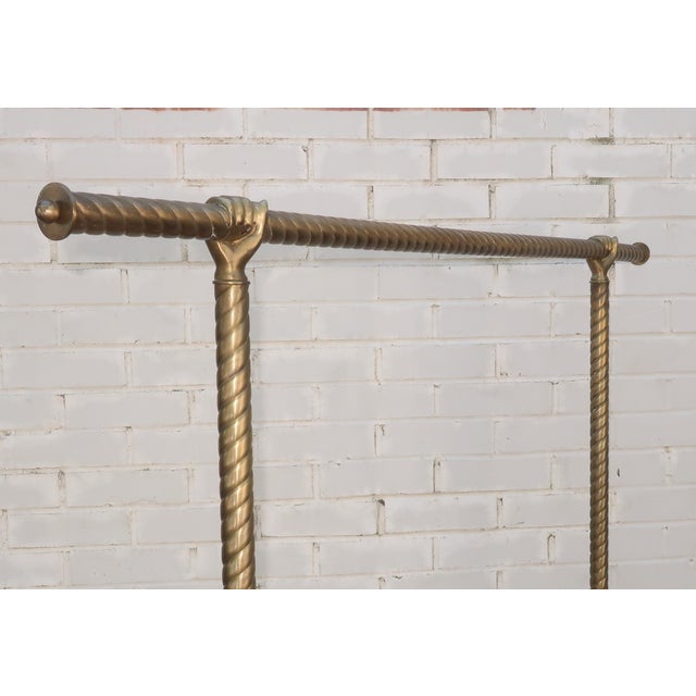 Brass Hand Clothing Rack Stand, 1950's | Chairish