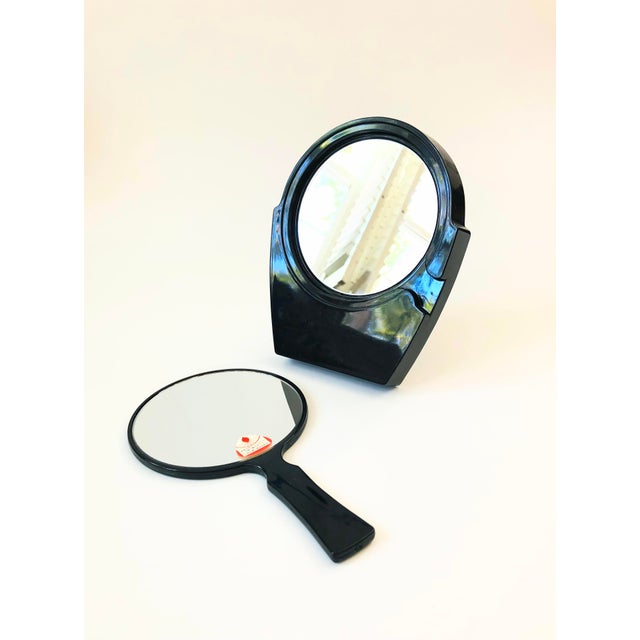 Vintage Lacquerware Vanity Mirror Set | Chairish