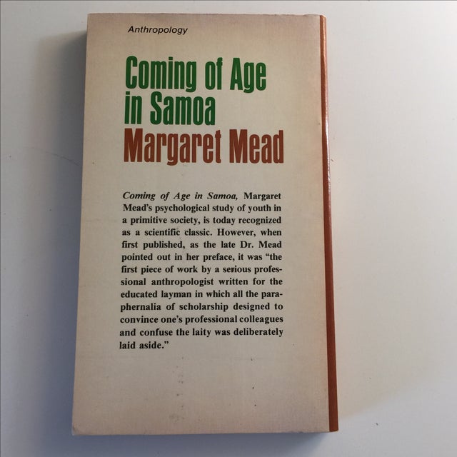 Coming Of Age In Samoa Margaret Mead 1973 Chairish