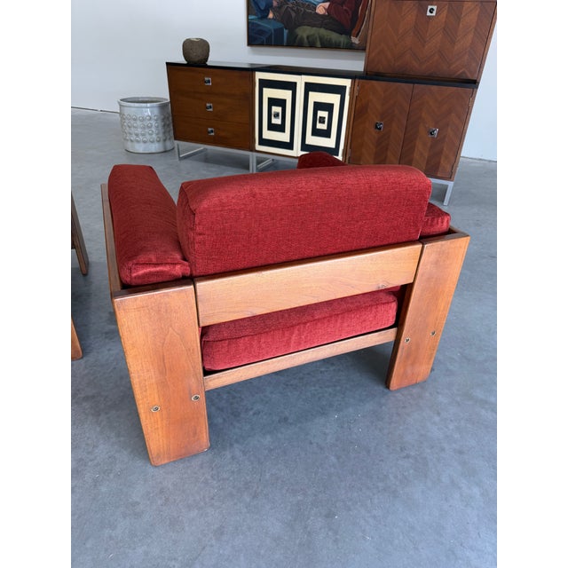 Reupholstered Mid Century Afra & Tobia Scarpa for Gavina Italy Club ...