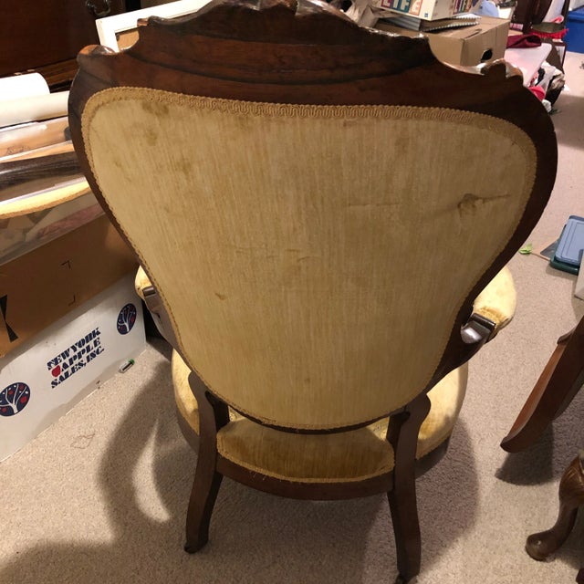 Victorian Rosewood Chair With Handcarved Grape Motif | Chairish