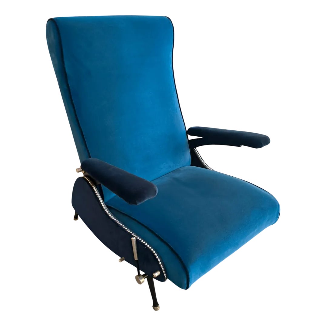 Recliner Chair with Handle, 1950s | Chairish