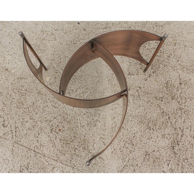 Modern Design Steel Base Glass Top Coffee Table Chairish