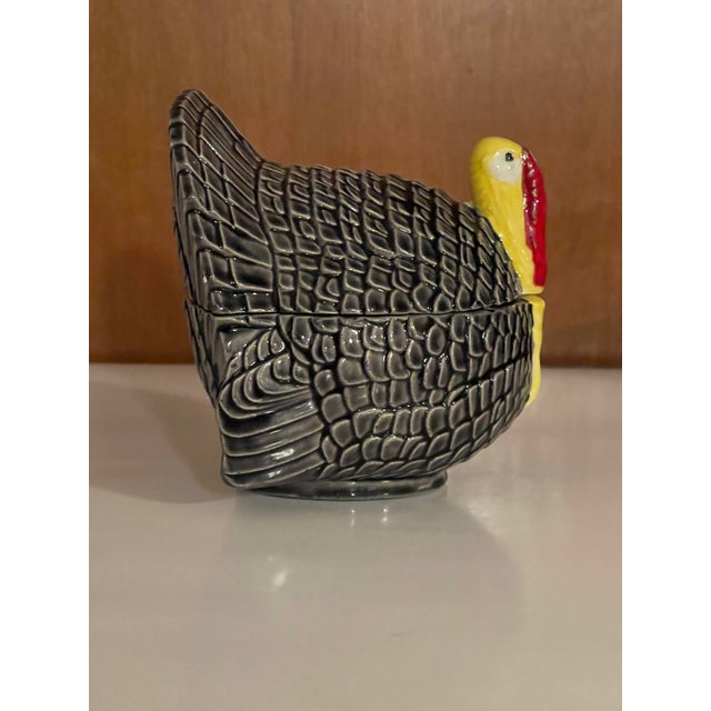 Mid 20th Century Ceramic Lidded Turkey | Chairish