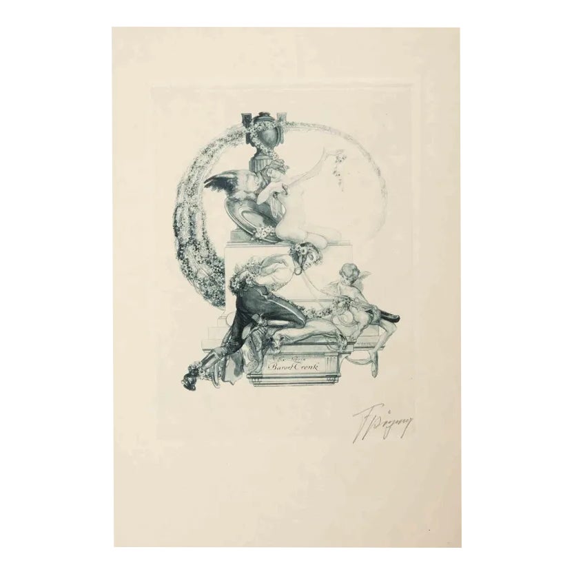 Fraz von Bayros, Bayros-Mappe III, 1913, Photographic Paper | Chairish