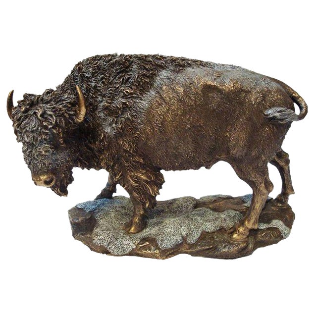 American Bison Sculpture | Chairish