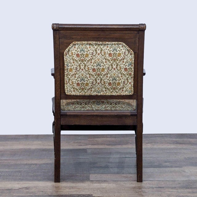 Early 20th Century Antique Wooden Library Chair | Chairish