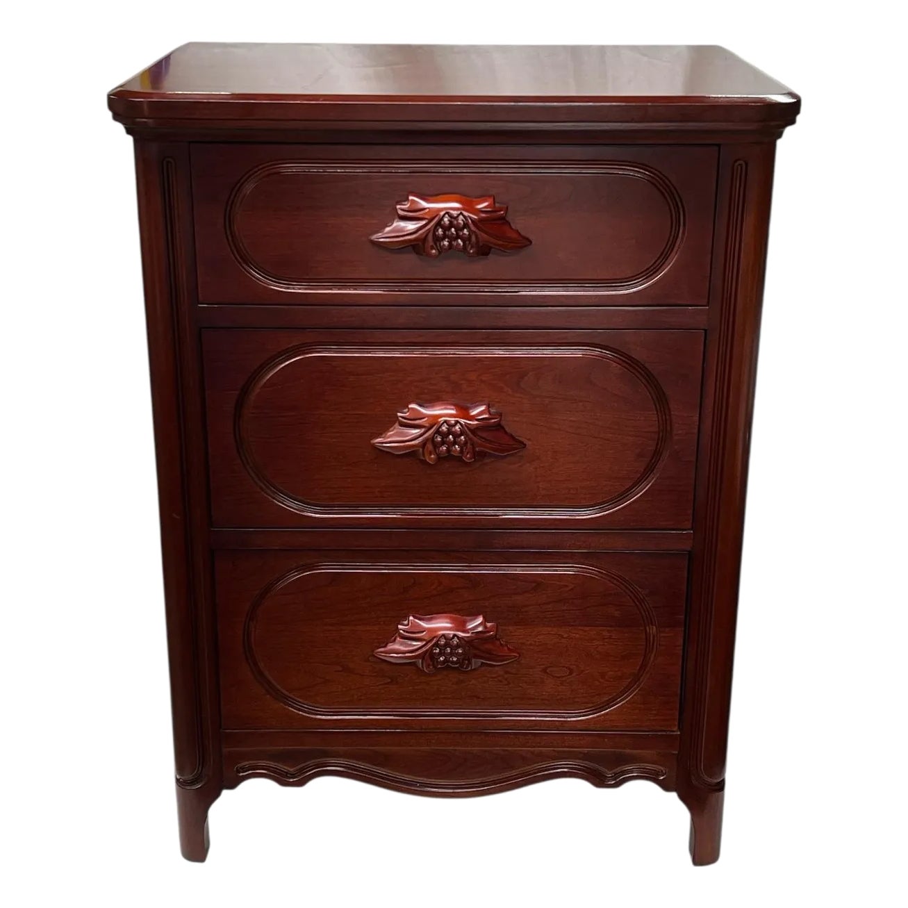 Davis Cabinet Company Lillian Russell Cherry Wood Three Drawer ...