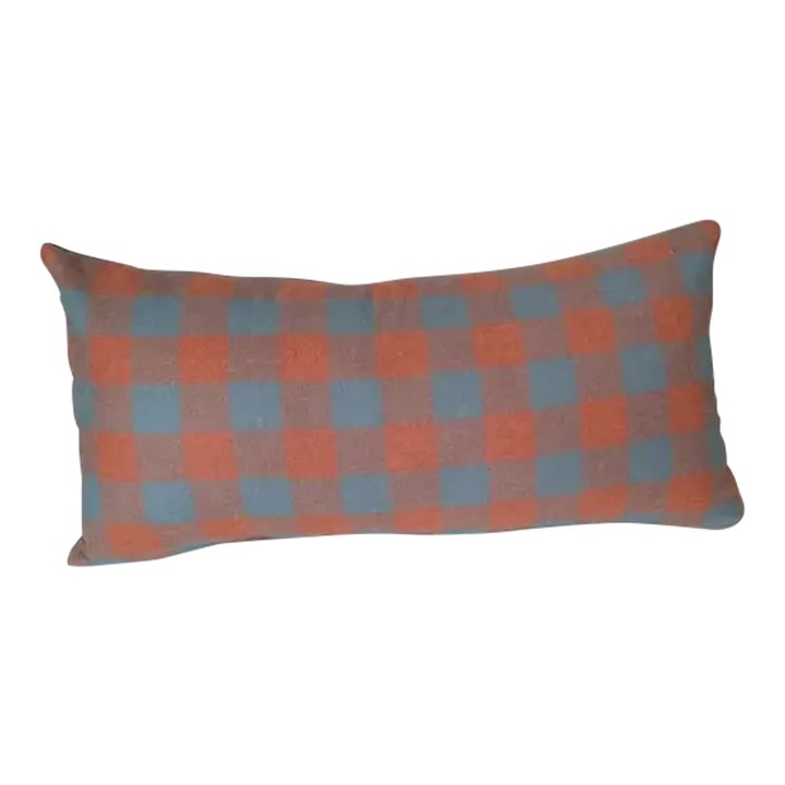Holland and Sherry Beau Teal/ Orange Pillow Cover | Chairish