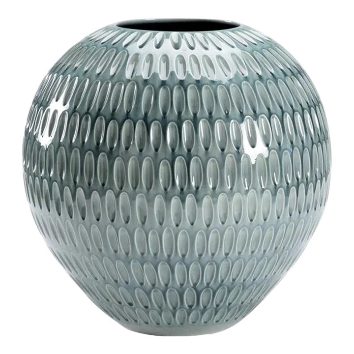 Chelsea House Round Dimpled Vase | Chairish