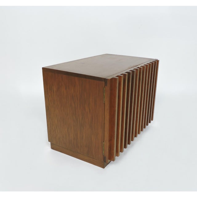 1960s Broyhill Brasilia Style Fluted Walnut Mid Century Modern Jewelry ...