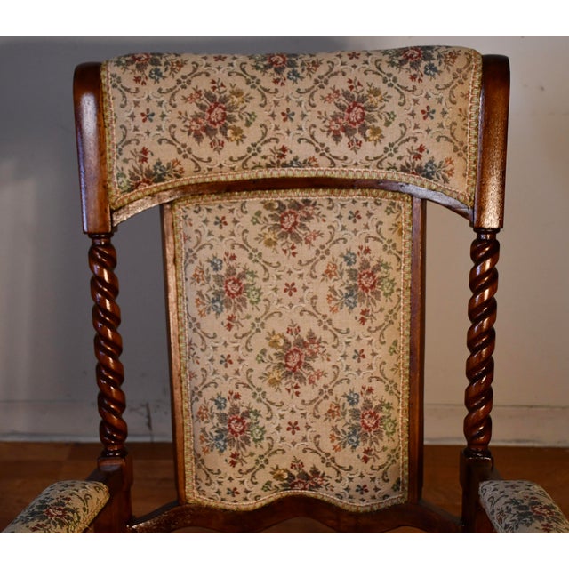 1870 Antique George Hunzinger Barley Twist Mahogany Platform Rocking ...