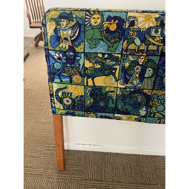 1970s Vintage Zodiac Signs Twin Bed Headboard | Chairish