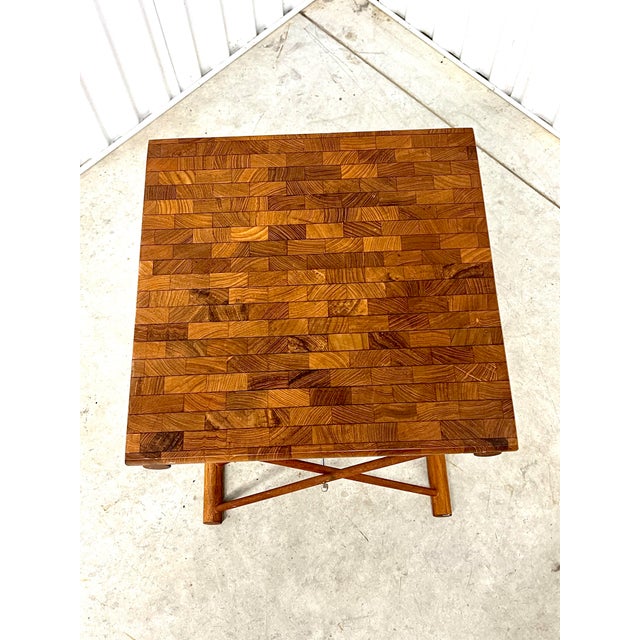 1970s Mandalay Vintage Teak Folding Side Table | Chairish