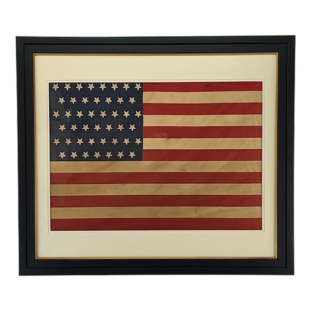 Antique 45 Star American Flag | Chairish