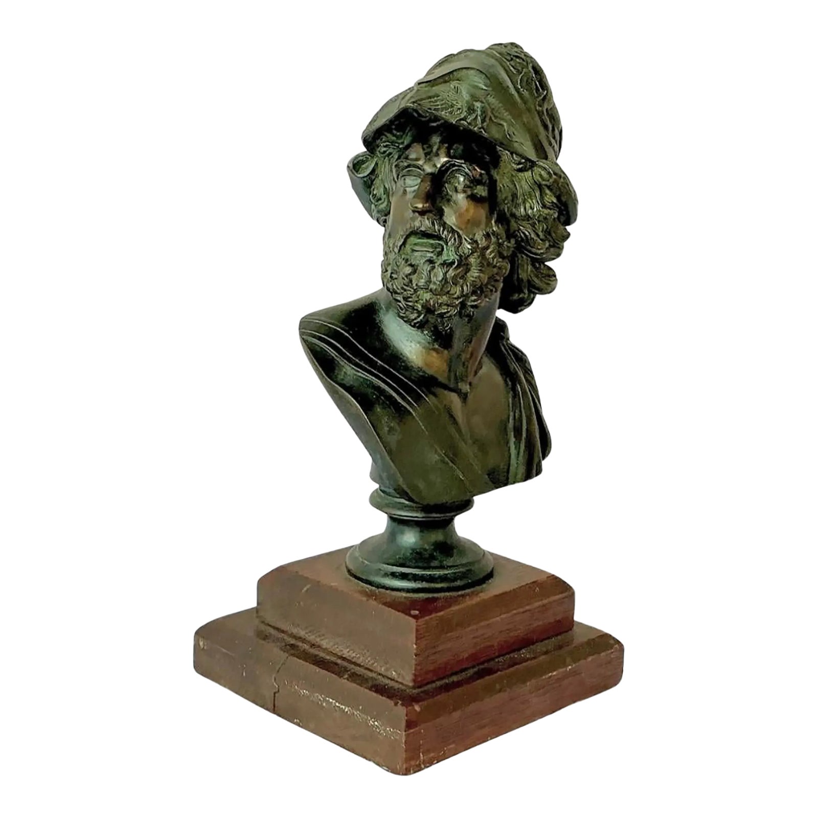 Bronze Bust of Menelaus, Italian Grand Tour | Chairish