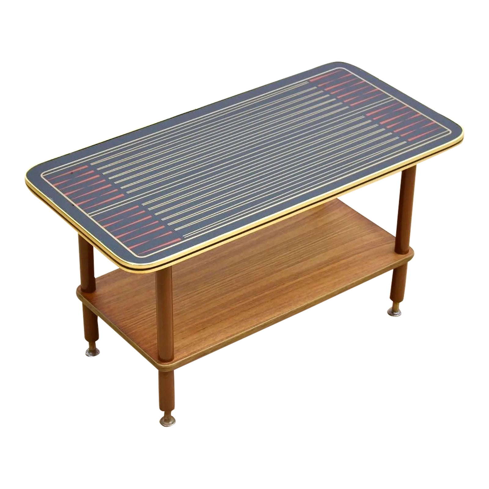 1960s Mid Century Atomic Backgammon Coffee Table | Chairish