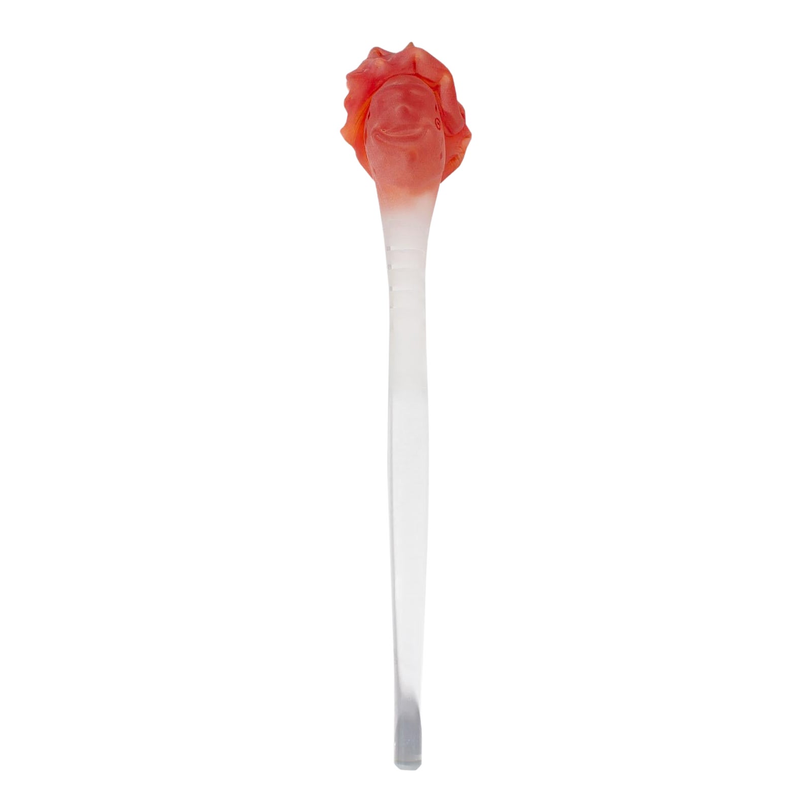 1995 Art Glass Head Scepter Sculpture by Stephen Fellerman | Chairish