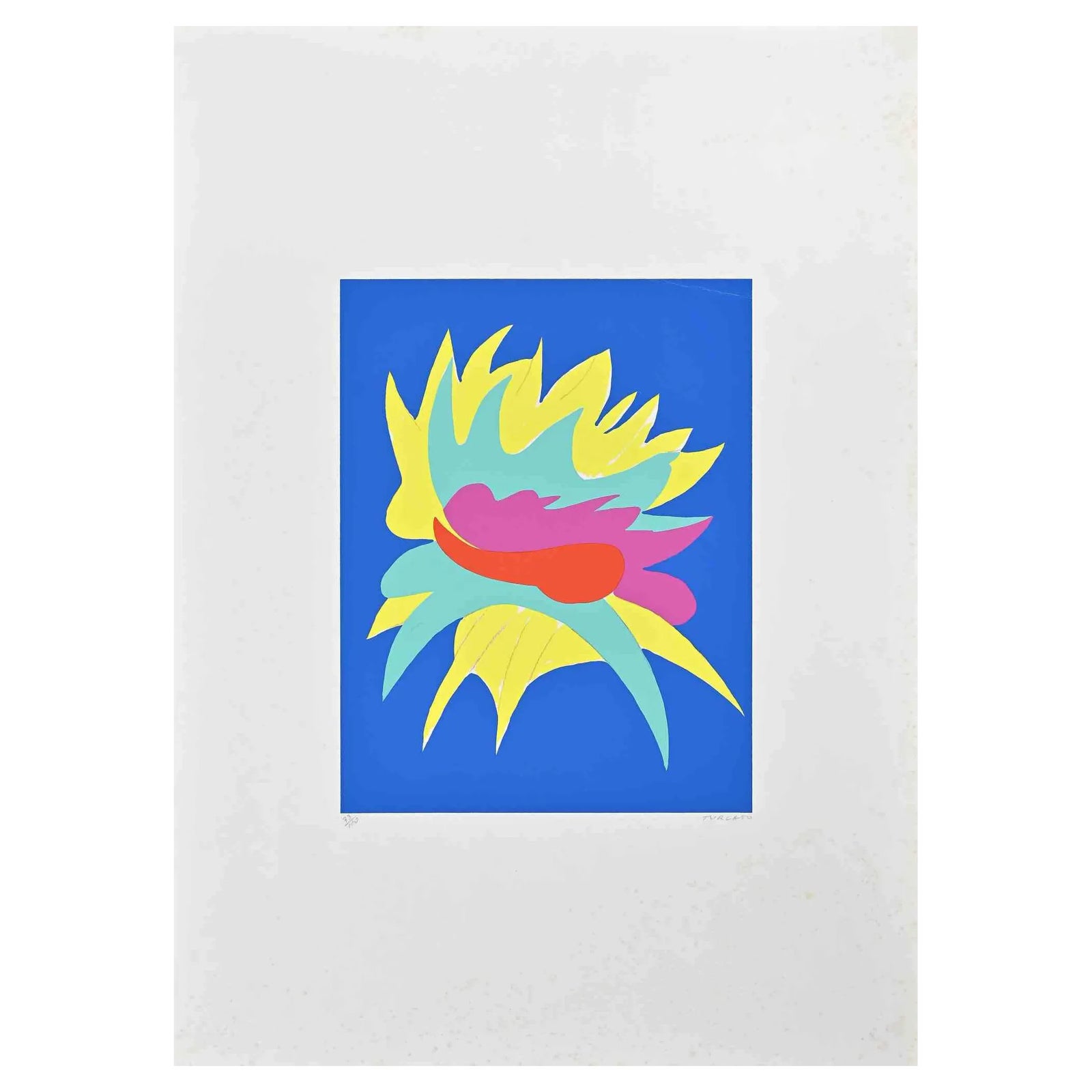 Giulio Turcato, Abstract Composition, 1970s, Screen Print | Chairish