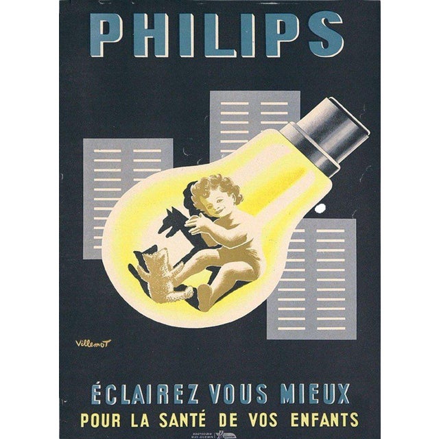 1950 Philips Poster | Chairish