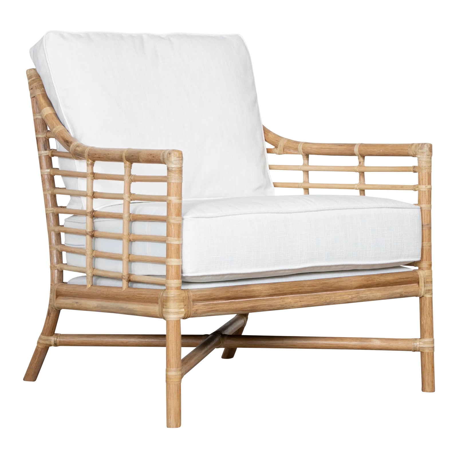 Luna Lounge Chair, Natural | Chairish