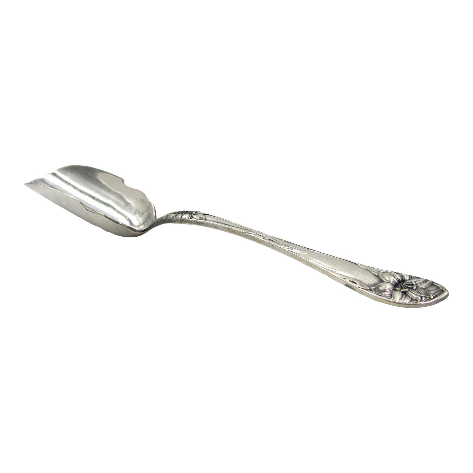 Antique American Alvin Easter Lily Stilton Cheese Scoop Spoon Silver ...