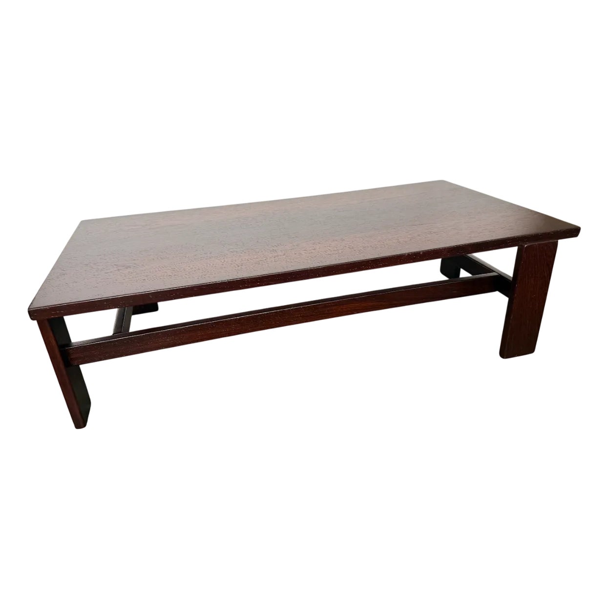 Vintage Wengé Rectangular Coffee Table, 1970s | Chairish