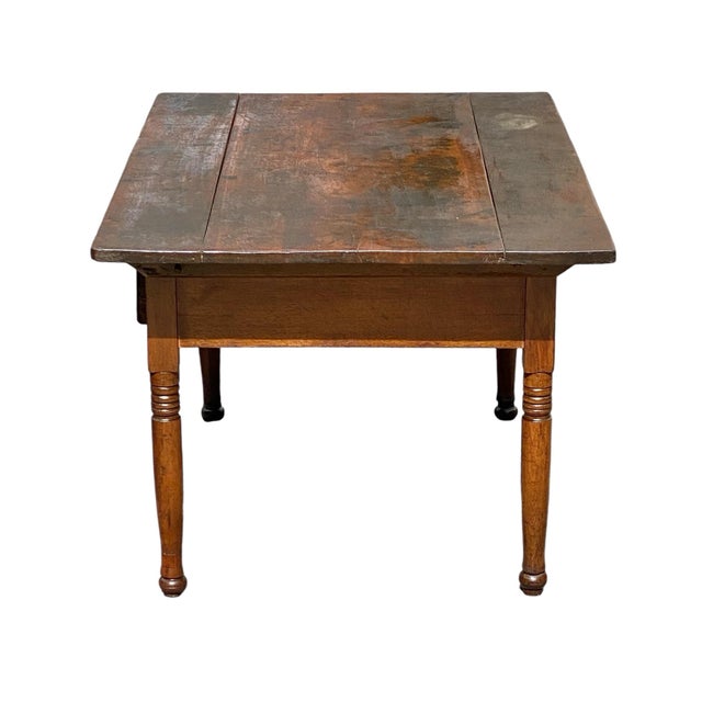 Late 18th Century Antique Queen Anne Pennsylvania Walnut Two Drawer