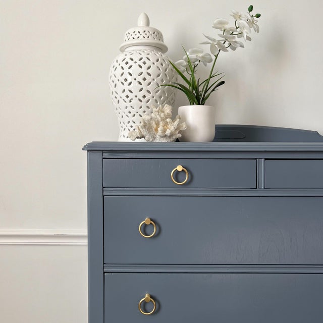 Grey and blue dresser store