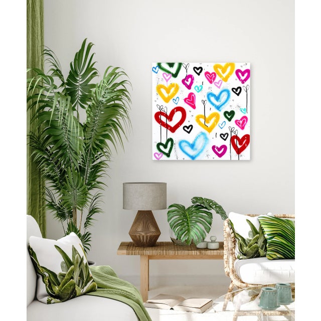 Colorful Playful Graffiti Painting Street Art "Heart Heaven" Original ...
