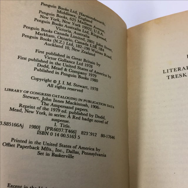 Vintage Novels by Michael Innes - A Pair | Chairish