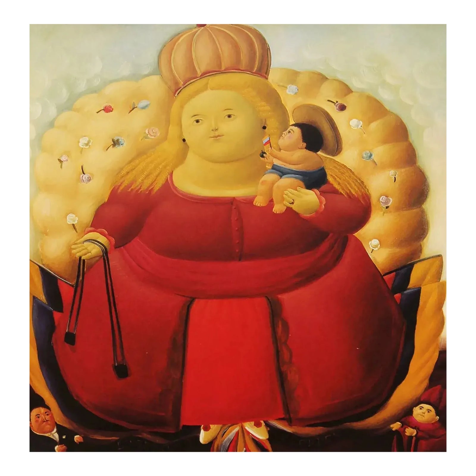 Fernando Botero 1 Our Lady of Colombia 1983 | Chairish