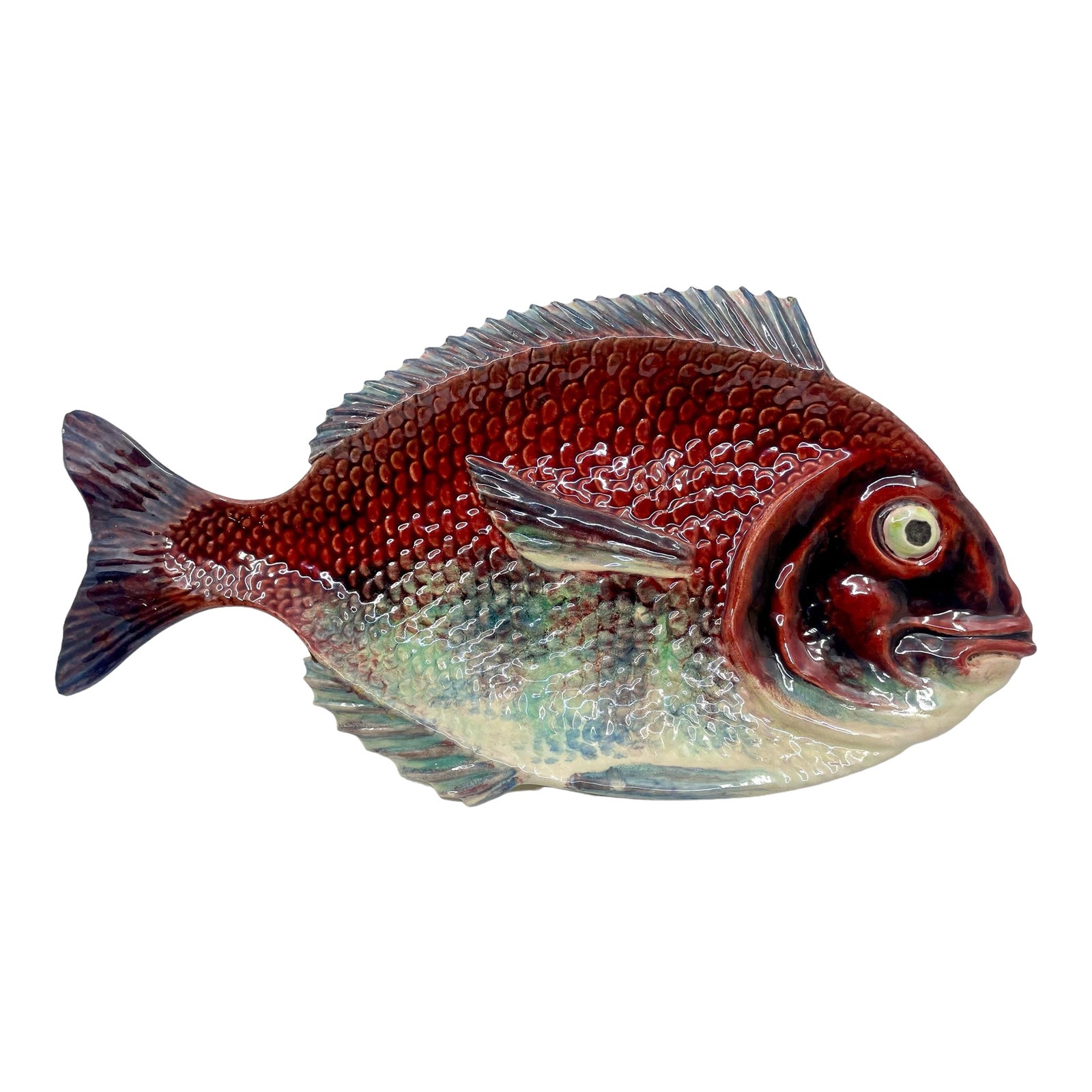 Vintage Bordallo Pinheiro Fish Platter/ Decorative Plate Made in ...