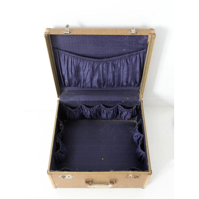 Vintage Square Suitcase | Chairish
